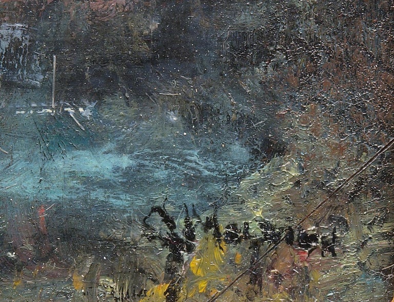 Jerry Malzahn - Moonlight Emerald Pool, American Impressionist ...