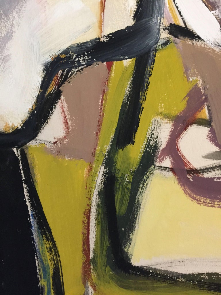 Jerry Opper - Mid Century Bay Area Figurative Movement Abstract Painting San Francisco Museum at ...