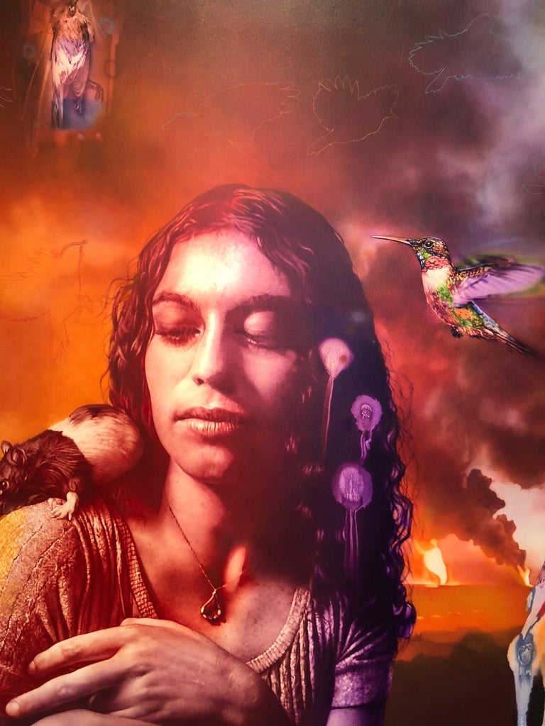 Jerry Ott - Photorealist painting, "Study for Anne's Obsession (Birds ...