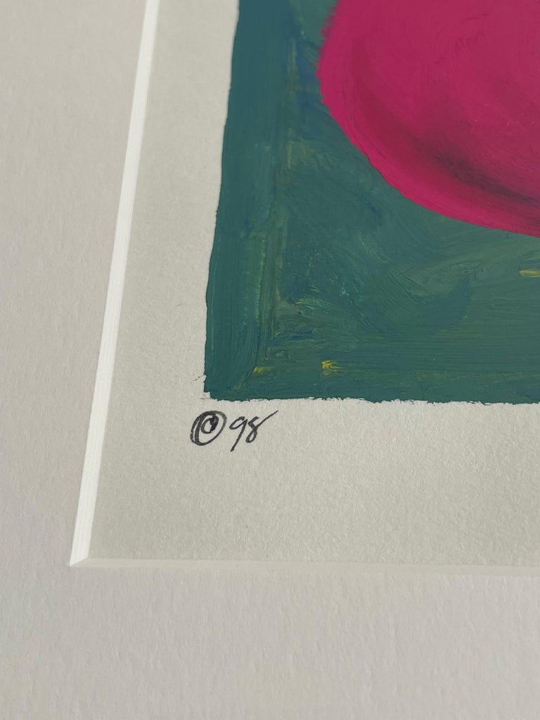 Jerry Williamson Abstract Gouache, Signed and Dated For Sale at 1stDibs