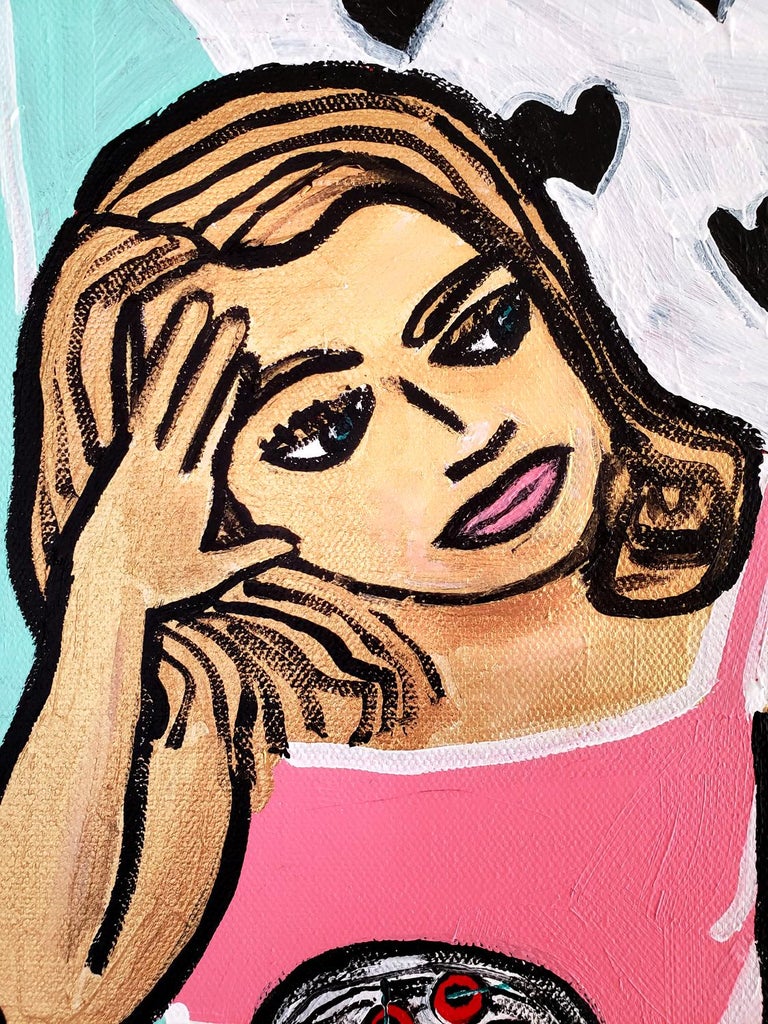 Jessica JH Roller - My Valentine, Original Painting For Sale at 1stDibs