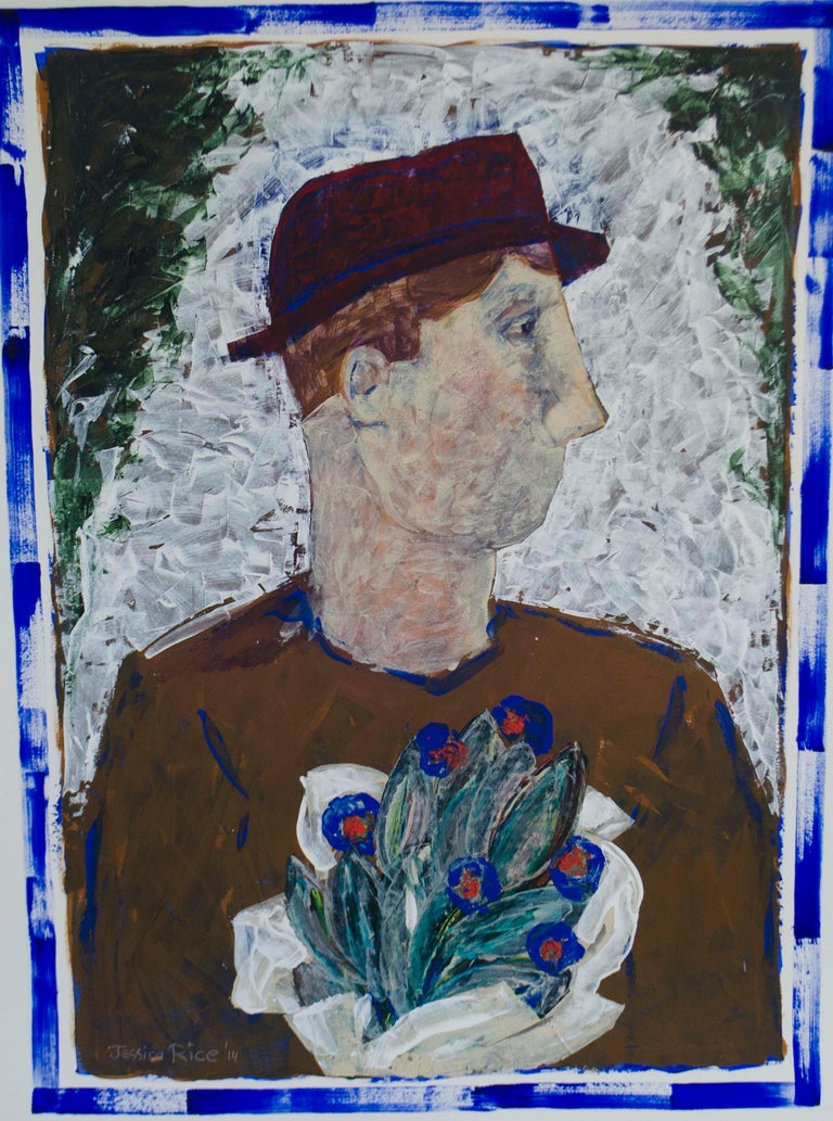 Jessica Rice - Les Fleurs, Painting For Sale at 1stdibs