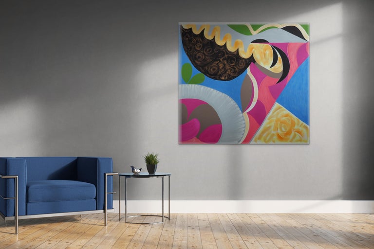 Jessica Snow - Confluence - Still Life 1 (Abstract painting) For Sale ...