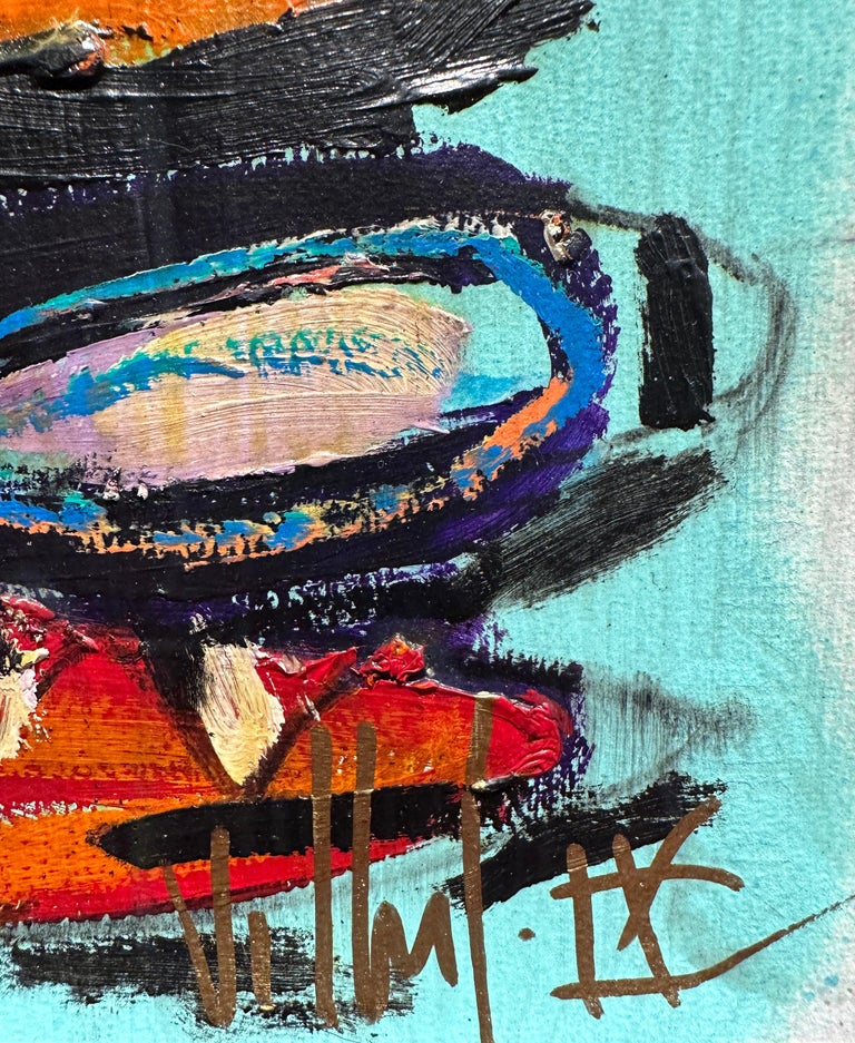 Jesús Chuy Villalpando (aka Feng) - Untitled #12 - Original Raw Graffiti Painting, Acrylic and ...