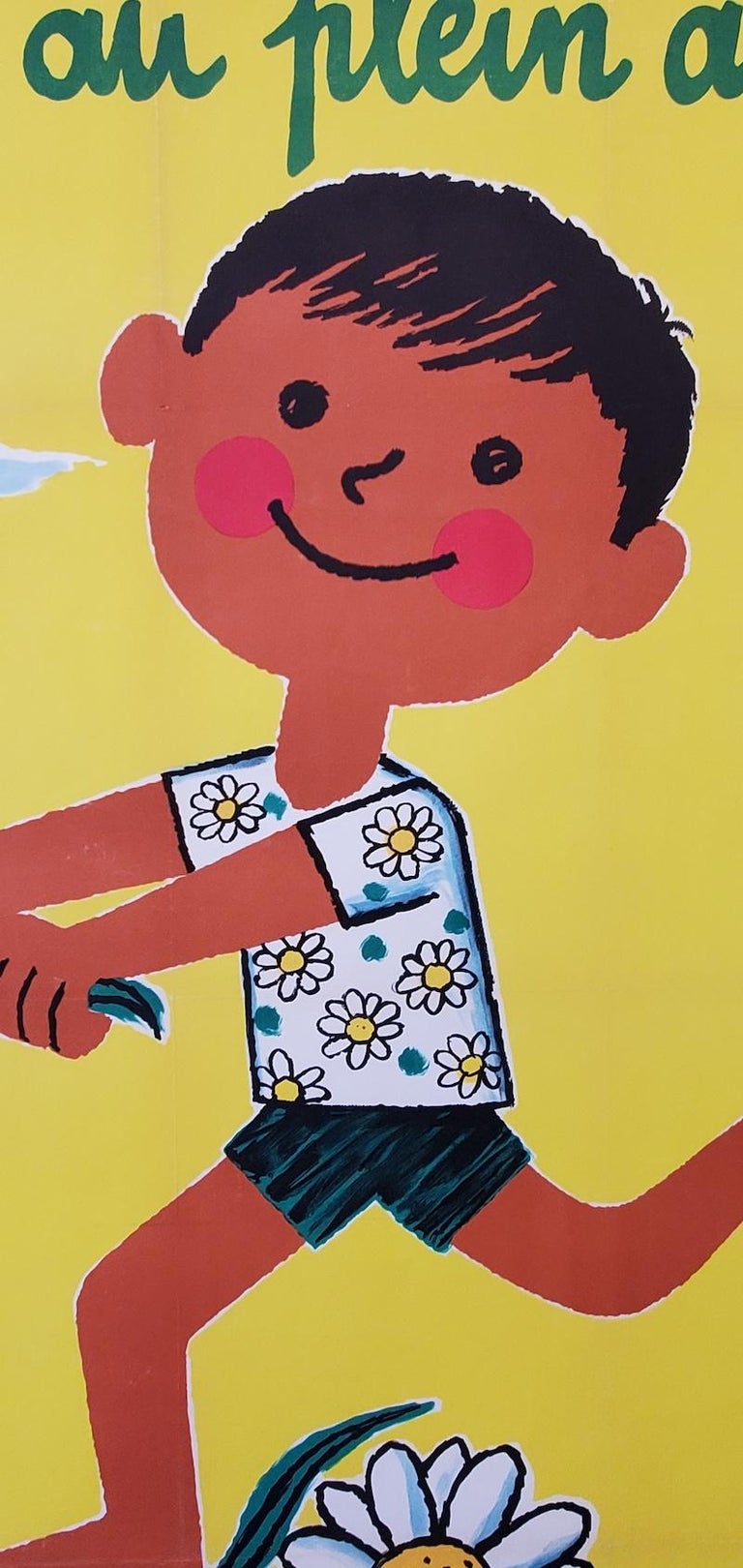 JEUNESSE AU PLEIN AIR Original Vintage Poster by Herve Morvan, 1968 For ...