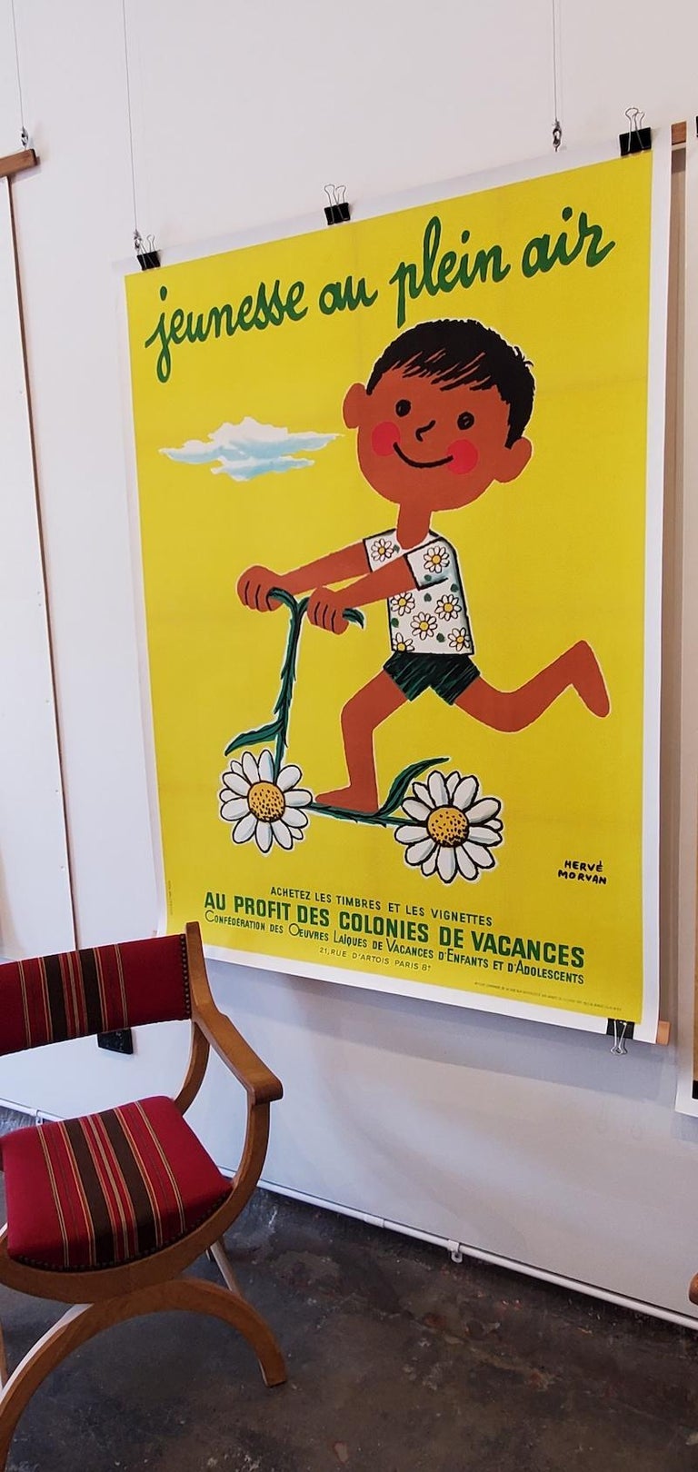 JEUNESSE AU PLEIN AIR Original Vintage Poster by Herve Morvan, 1968 For ...