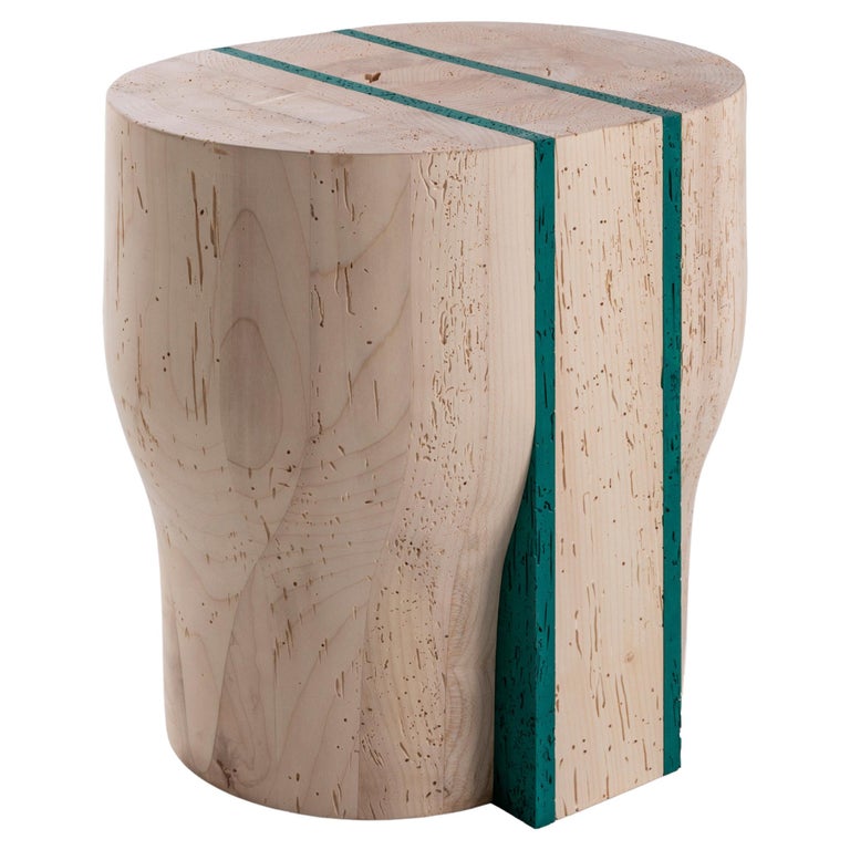Jeunesse Stool / Side Table 3 Made in Solid Wood For Sale at 1stDibs