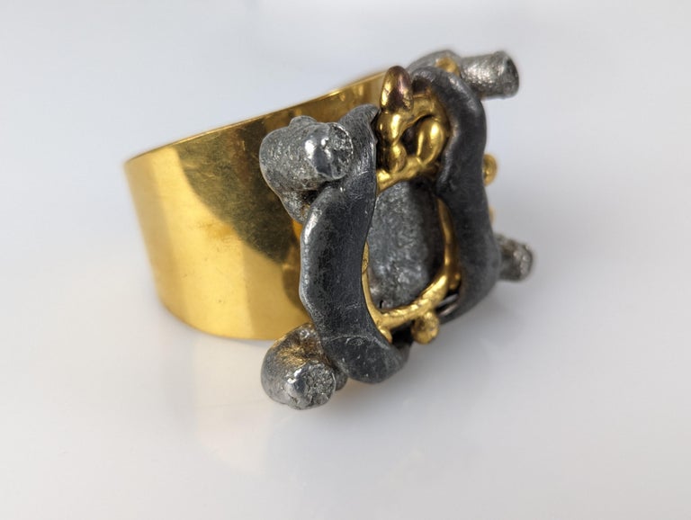 Jewel Sculpture Bracelet by Jacob Hull, Denmark, 1970s For Sale at 1stDibs