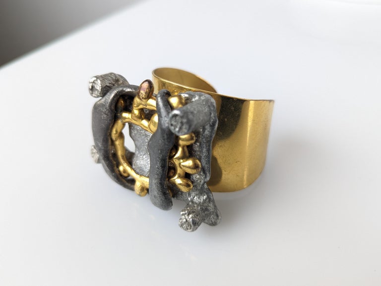 Jewel Sculpture Bracelet by Jacob Hull, Denmark, 1970s For Sale at 1stDibs