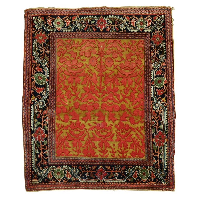Jewel Tone Early 20th Century Superfine Quality Antique Persian Jozan ...