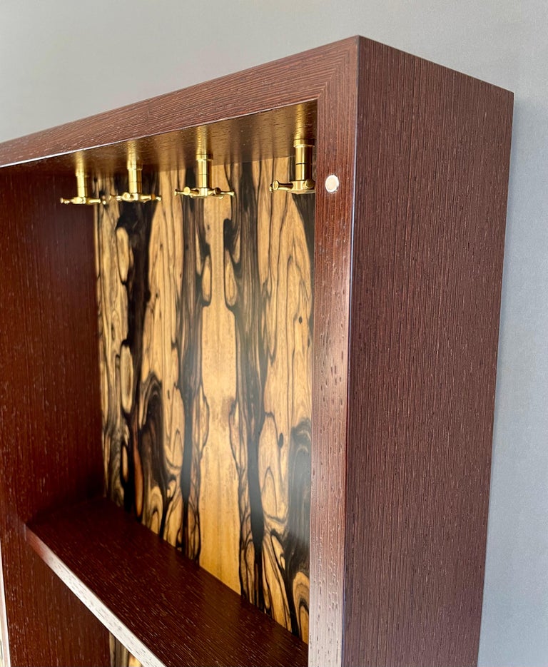Jewelry Case ONE shown in white ebony, wenge, and brass by Adam Bentz ...