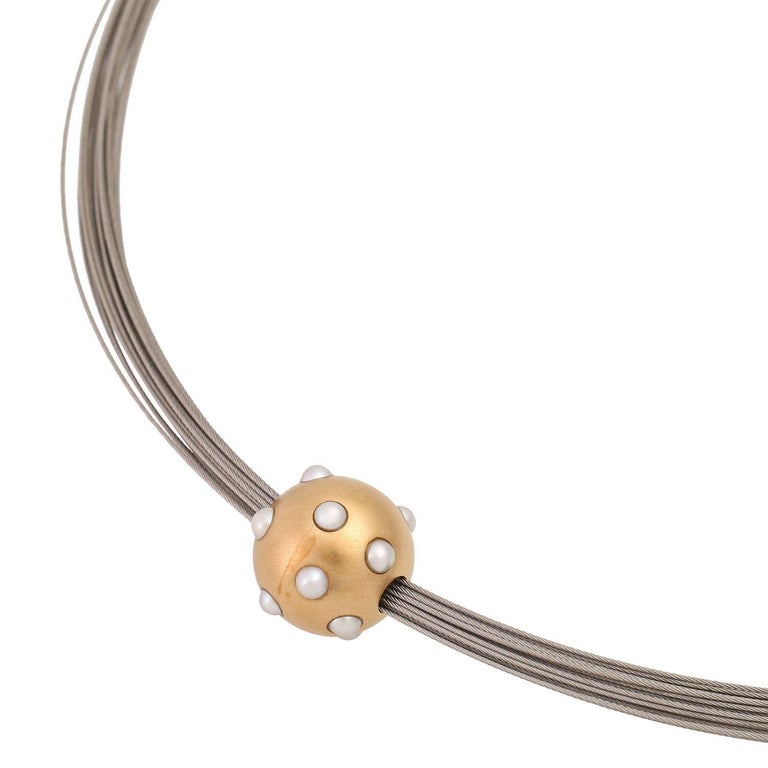 Jewelry Necklace with Gold Ball For Sale at 1stDibs