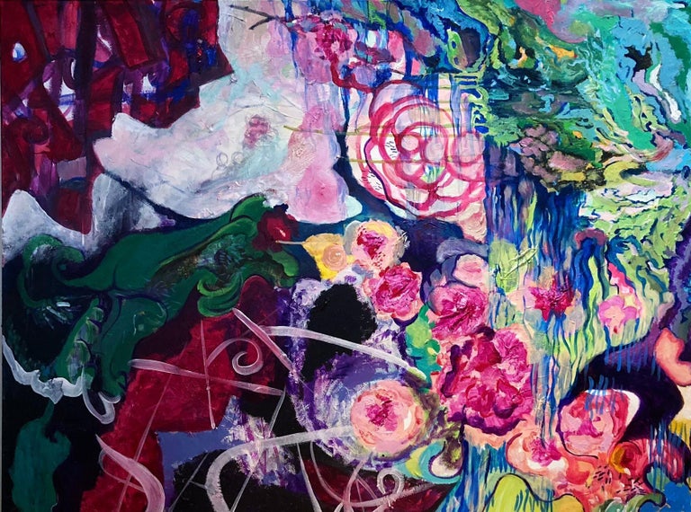 Jiabao Shen - Spring Tides (春潮) - oil and acrylic on canvas painting ...