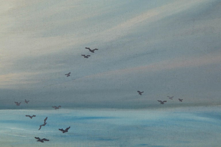 Jianping Chen - Jianping Chen Impressionist Original Oil Painting "Beach And Wave" For Sale at ...