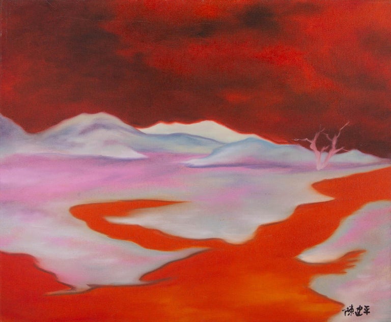 Jianping Chen - Jianping Chen Surrealist Original Oil Painting "No.25 ...