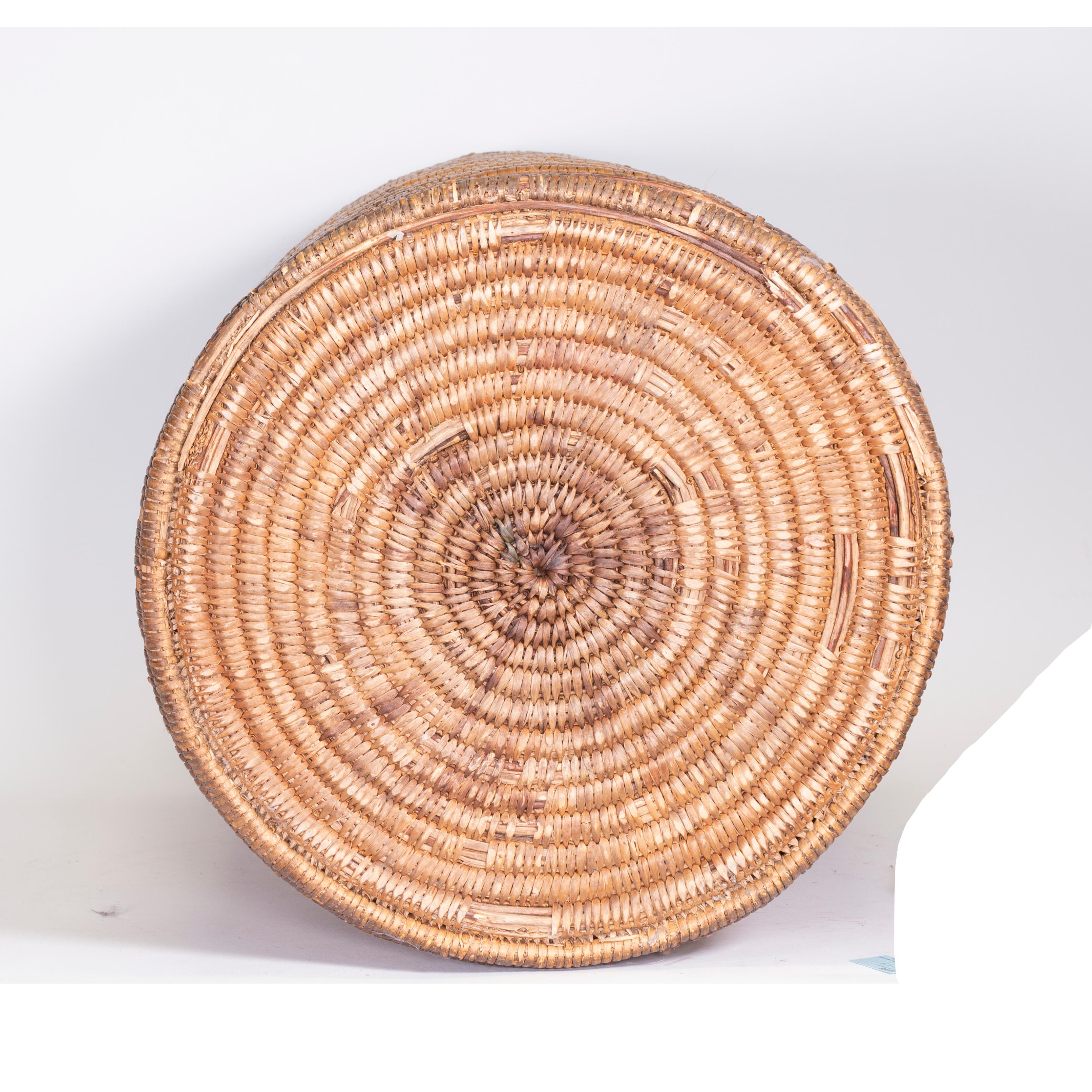 Jicarilla Lidded Storage Basket For Sale at 1stDibs