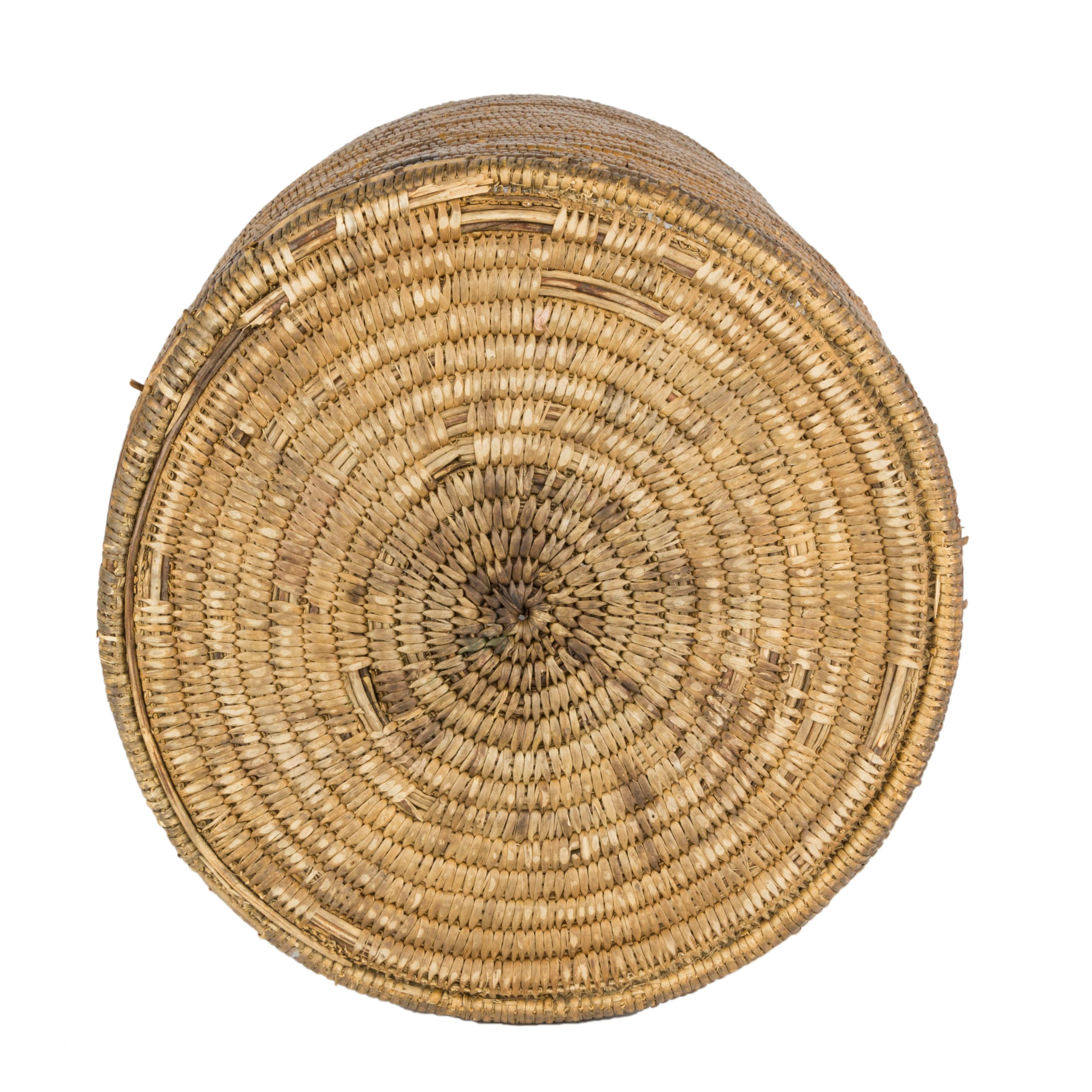 Jicarilla Lidded Storage Basket For Sale at 1stDibs