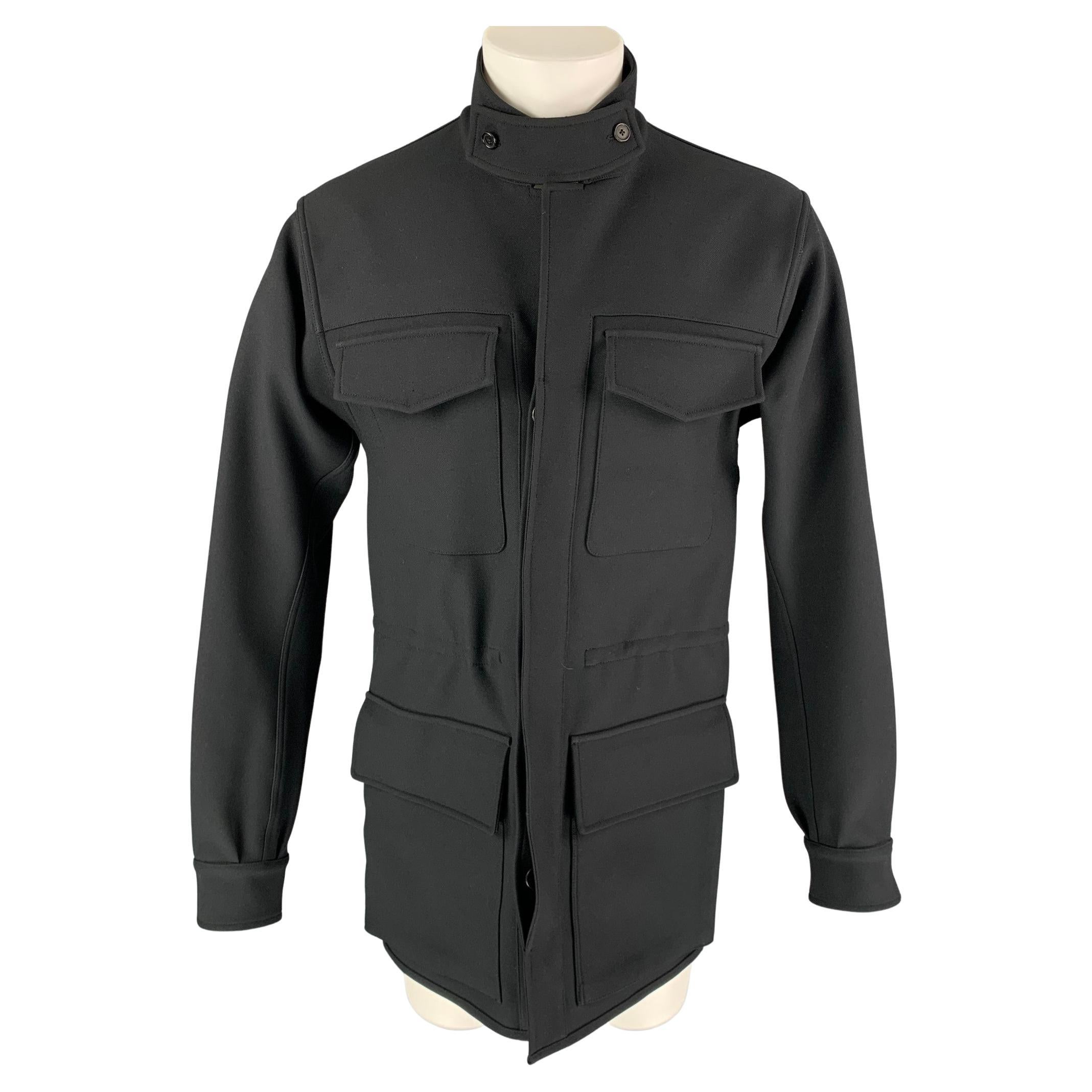 JIL SANDER Size 6 Black Leather Flat Calf High Boots at 1stDibs | flat ...