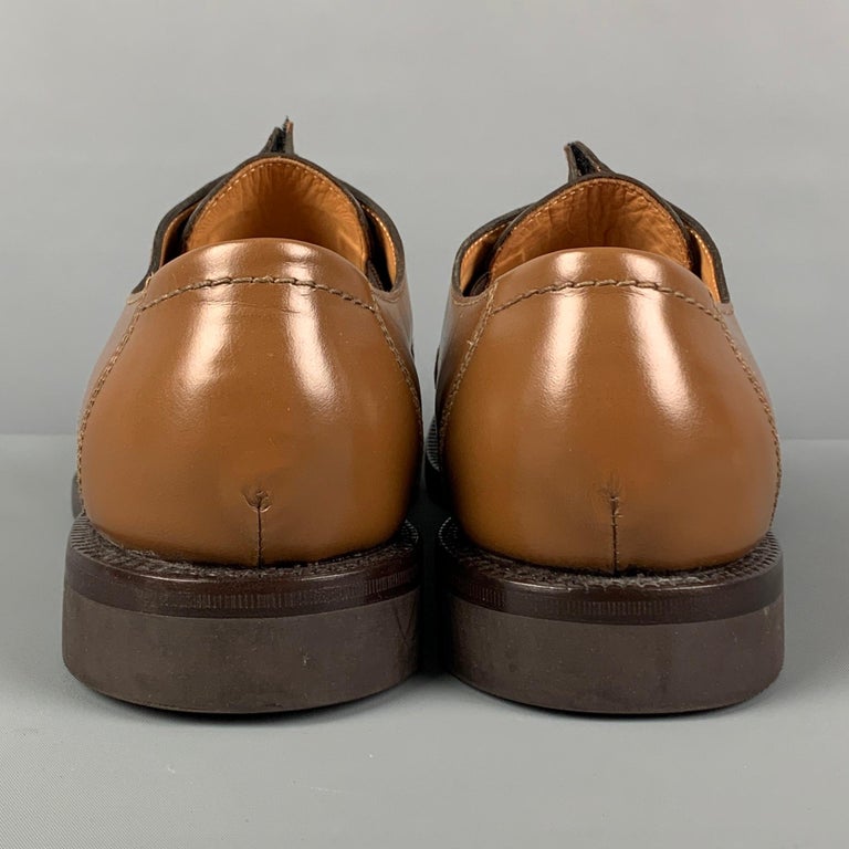 JIL SANDER x RAF SIMONS Size 11 Tan Leather Laceless Dress Shoes For ...