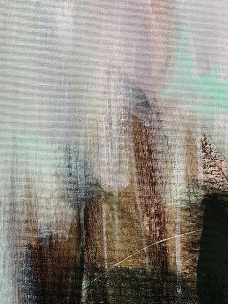 Jill Campbell - Light Summer Rain, Original Abstract Landscape Painting ...