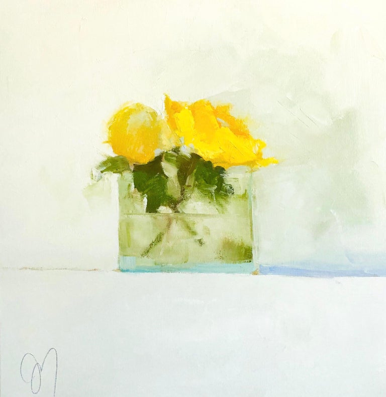 Jill Matthews - "Yellows" Impressionist style oil painting of yellow ...