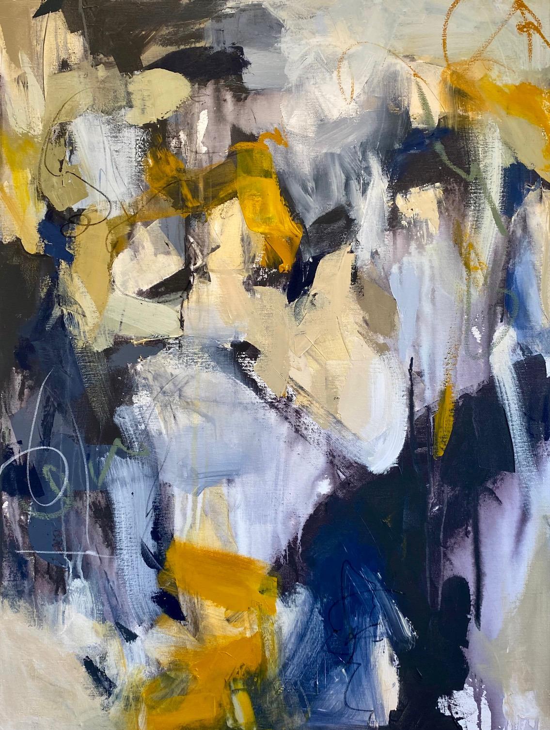 Jill Morton - Jump Into the Flow, Abstract Painting For Sale at 1stDibs