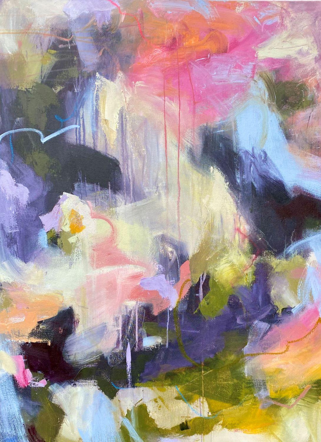 Jill Morton - Rolling on the Tide, Abstract Painting For Sale at 1stDibs