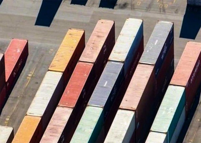 Jill Peters - Containers , Aerial photograph For Sale at 1stDibs