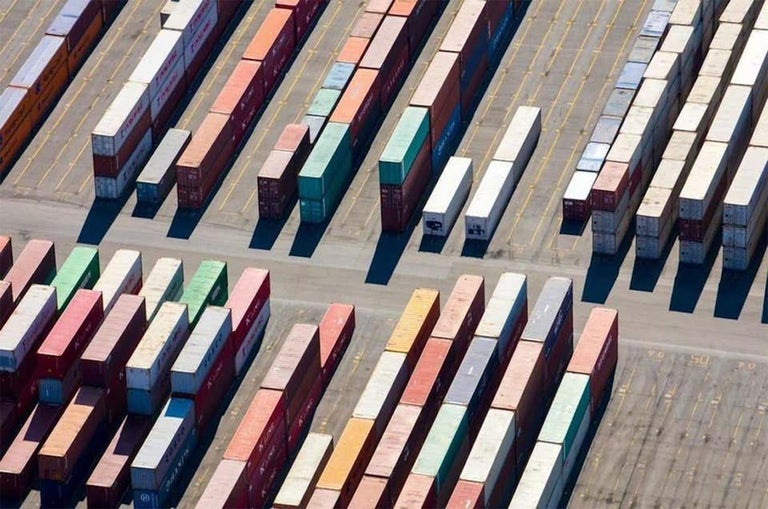 Jill Peters - Containers , Aerial photograph For Sale at 1stDibs