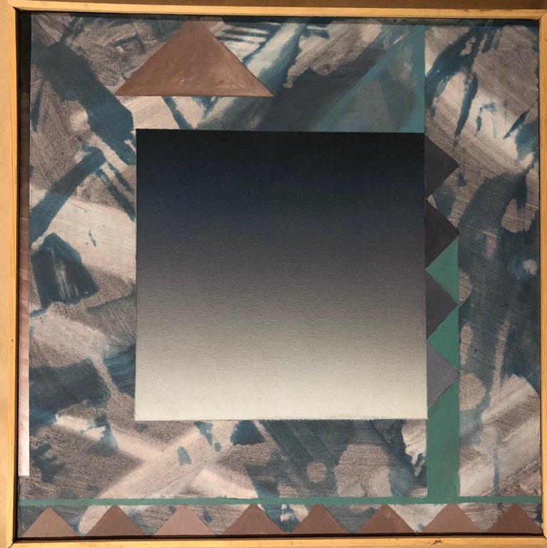 Jim Alford - Untitled painting by Jim Alford, gradient, mauve, sage ...