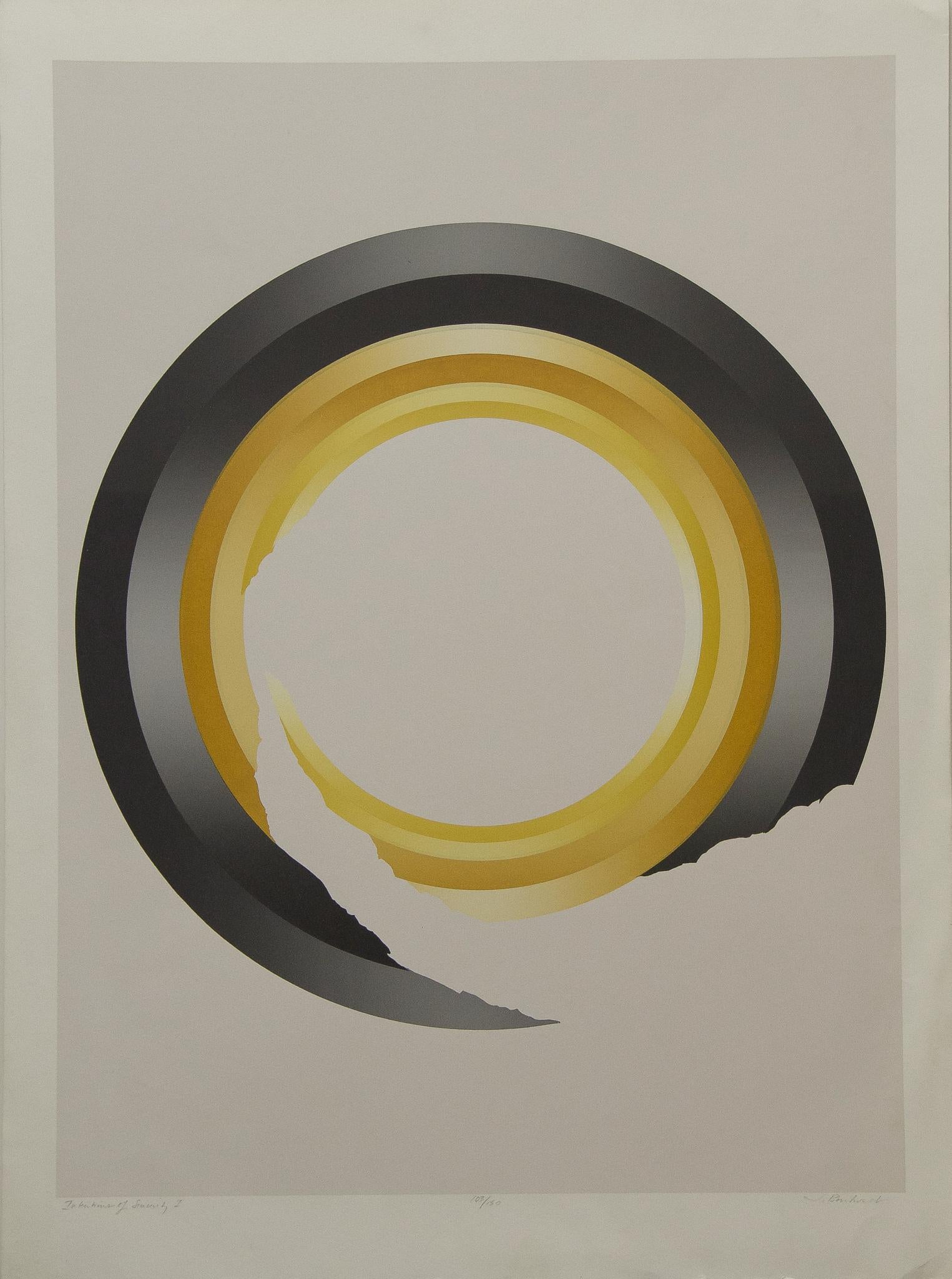 Jim Boutwell - "Intentions of Sincerity II" Abstract Serigraph, Signed ...