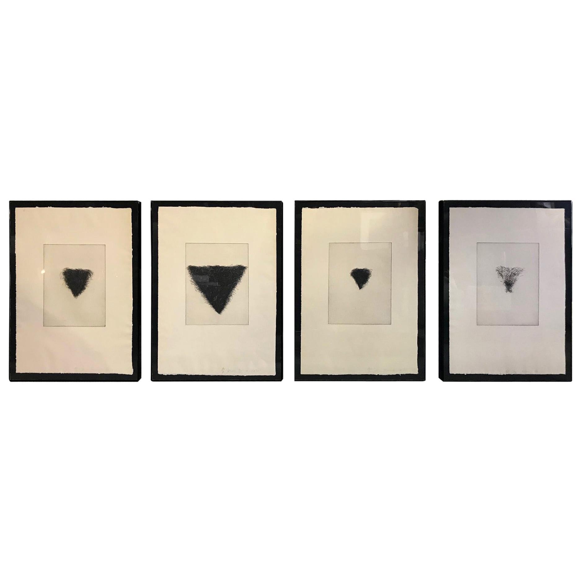 Group of Four Vibrant Modern Color Paintings by Betsy Friedman For Sale ...