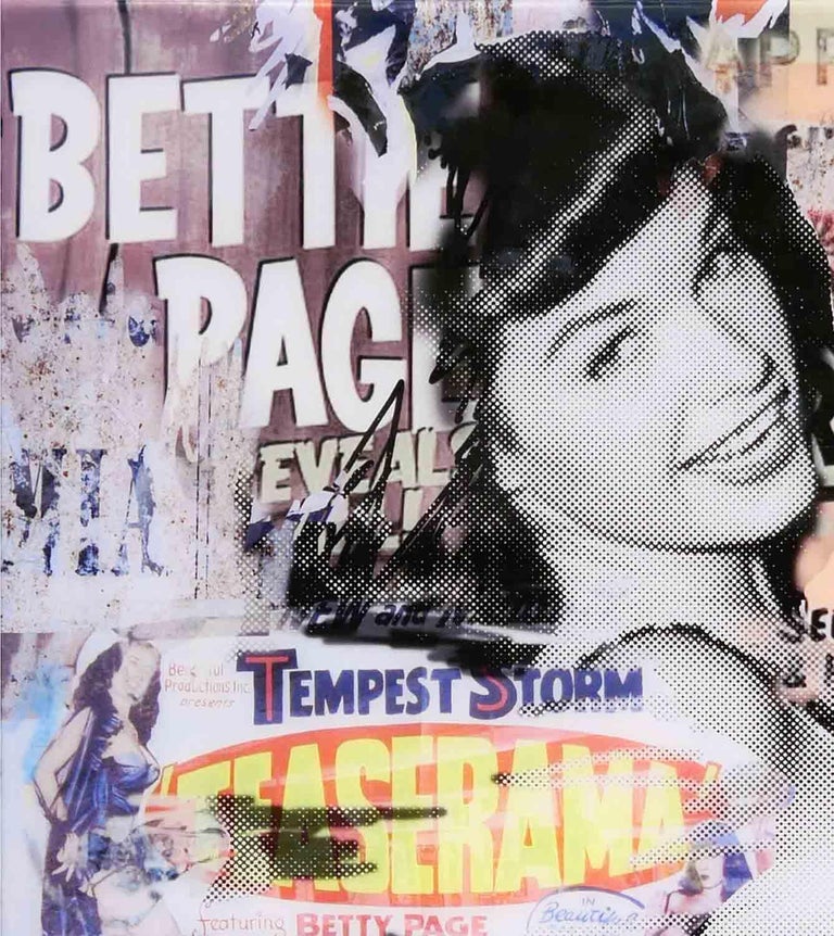 Jim Hudek - Black, White, and Pink Contemporary Pop Art Collage ...