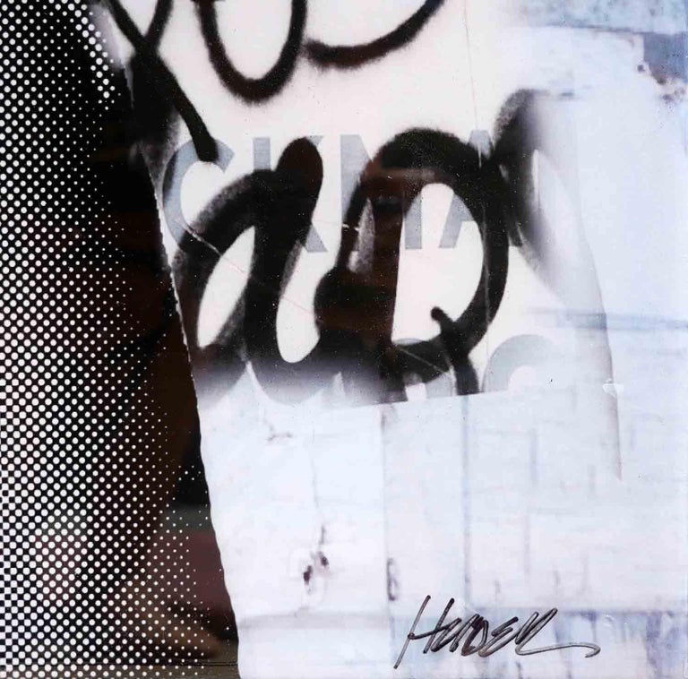 Jim Hudek - Black, White, and Pink Contemporary Pop Art Collage ...