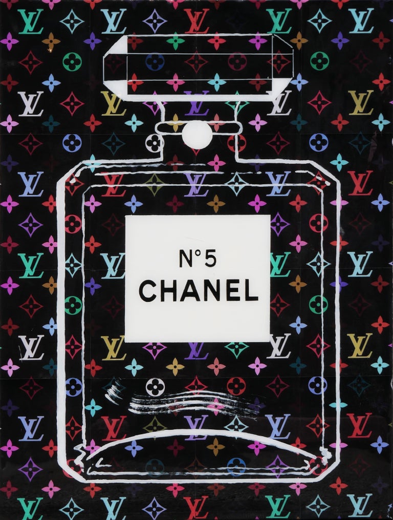 Jim Hudek - "Black Louis Vuitton Chanel" Colourful Contemporary Mixed ...