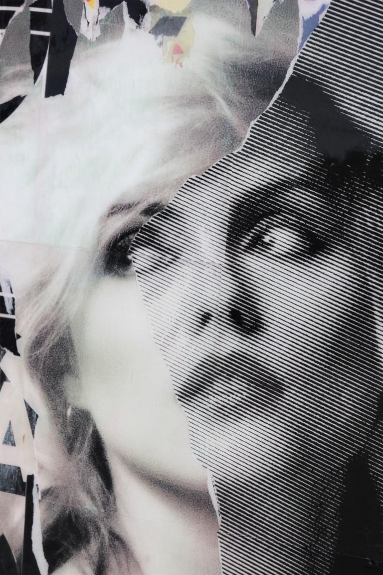 Jim Hudek - "Blondie" Contemporary Mixed Media Resin Collage Female ...