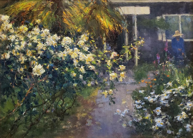 Jim McVicker - Evening Garden For Sale at 1stDibs