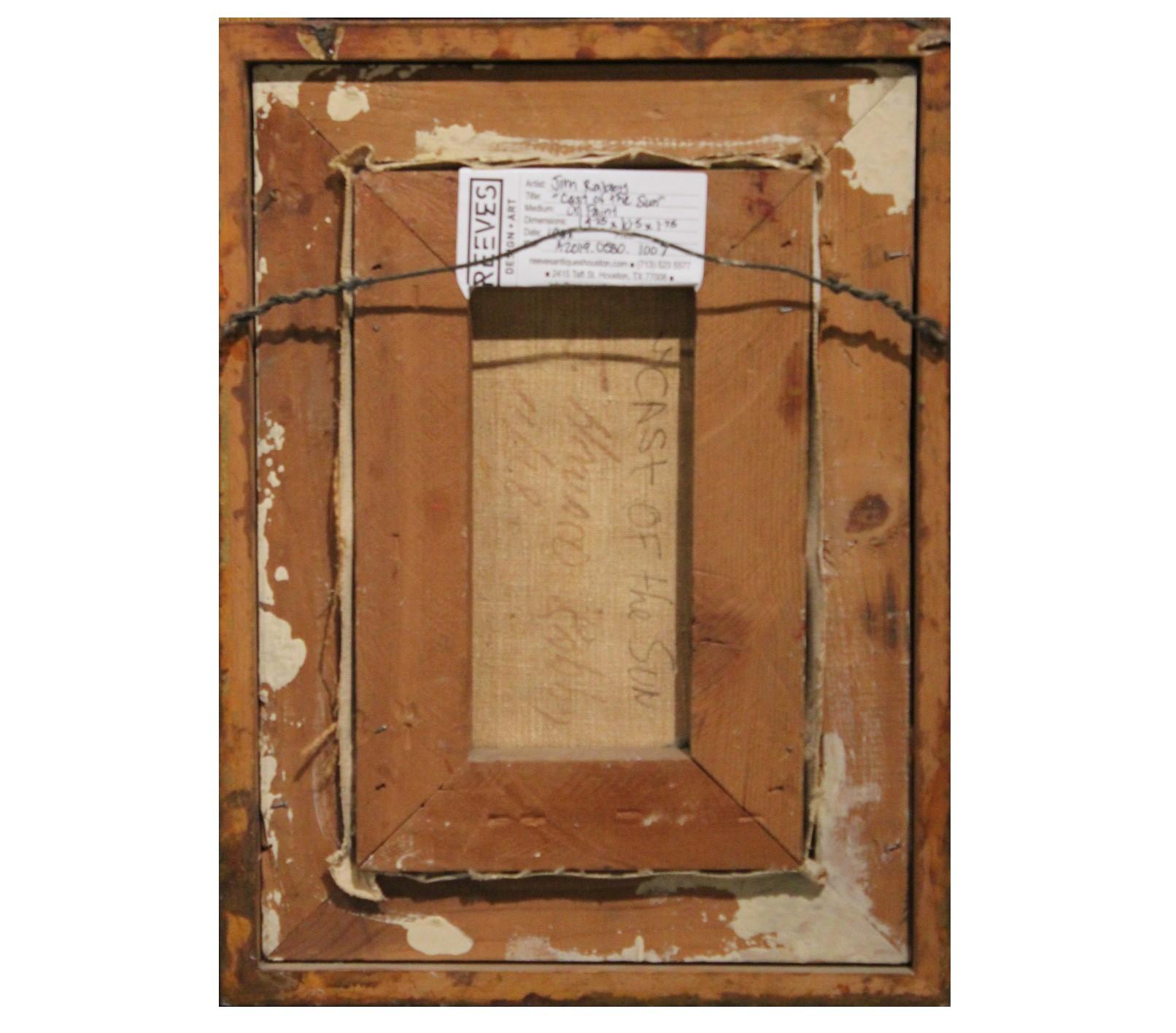 Jim Rabby - "Cast of the Sun" Early Small Abstract Textured Painting at ...