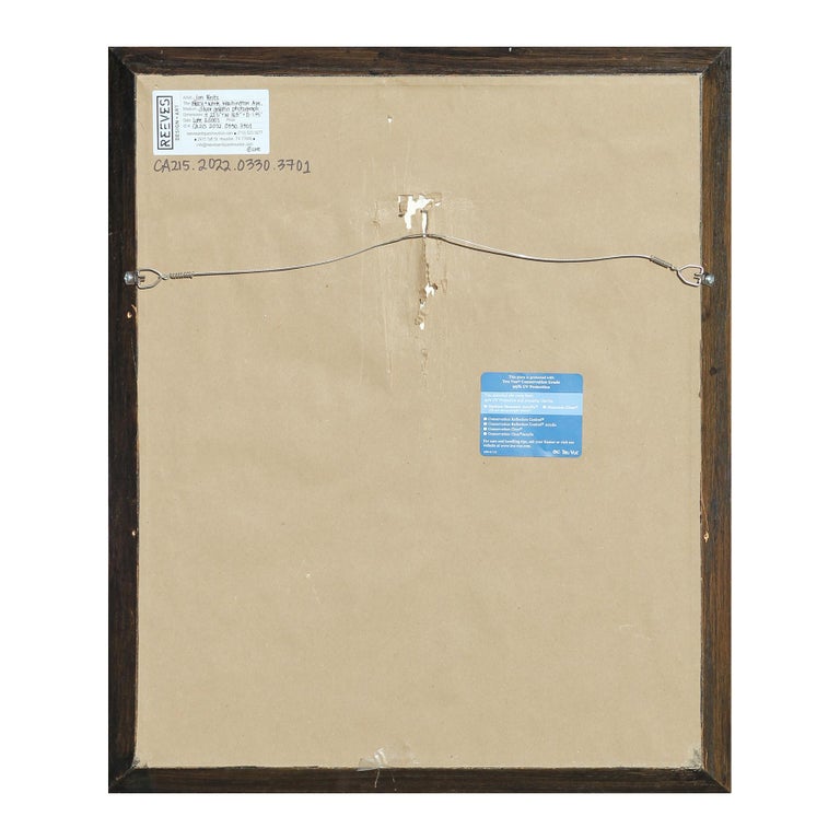 Jim Reitz - Black and White Urban Photograph of a Man with a Bike ...