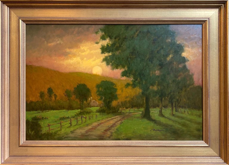 Jim Rodgers - Country Road at Sunset, original impressionist landscape ...
