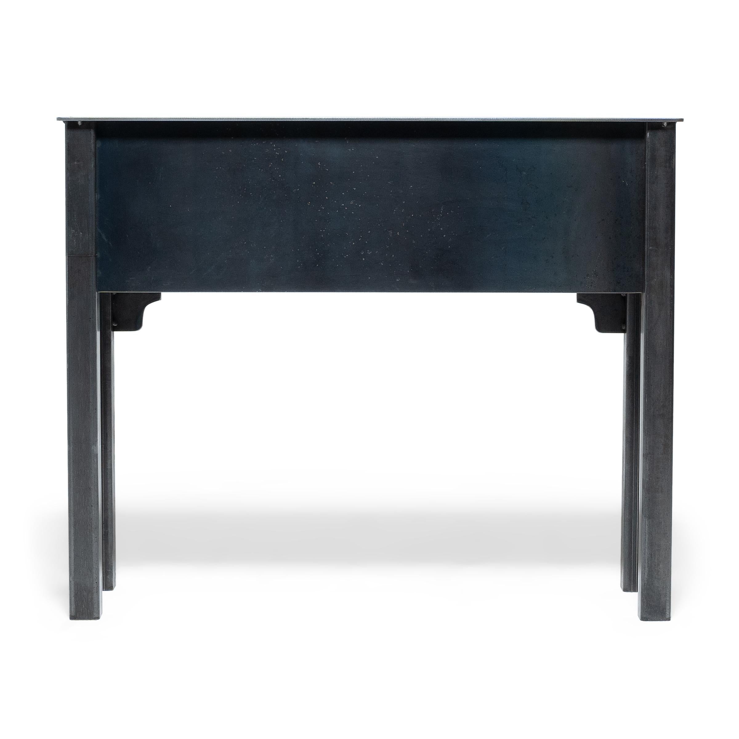Jim Rose Ming Steel Altar Table at 1stDibs