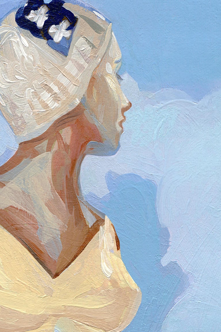 Jim Salvati - Bathing Cap by Jim Salvati, Realism Oil Painting, 2016 ...