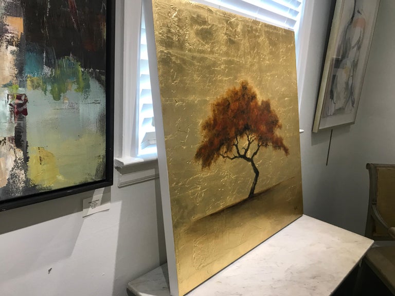 Jim Seitz - Autumn Dance by Jim Seitz, Acrylic and Silver Leaf on ...