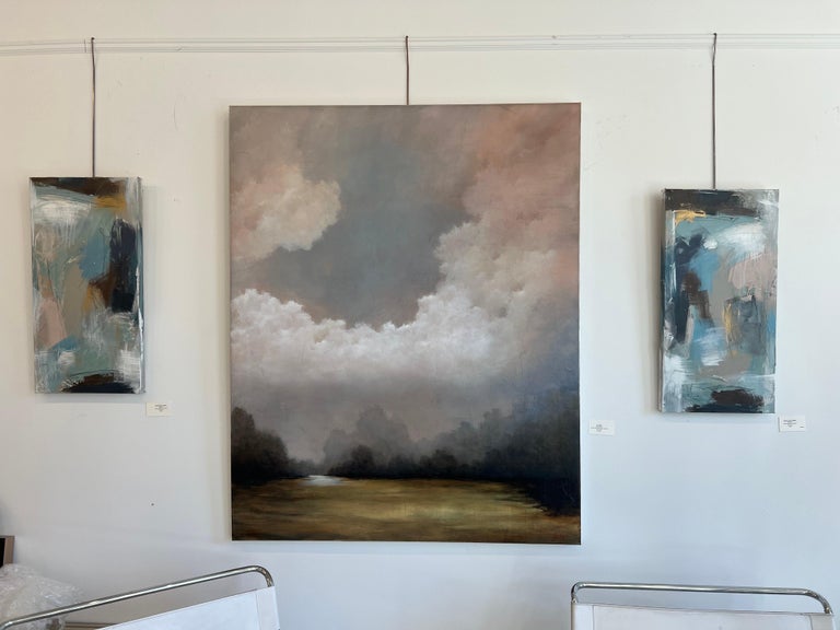 Jim Seitz - New Dawn by Jim Seitz, Large Vertical Minimalist Landscape ...