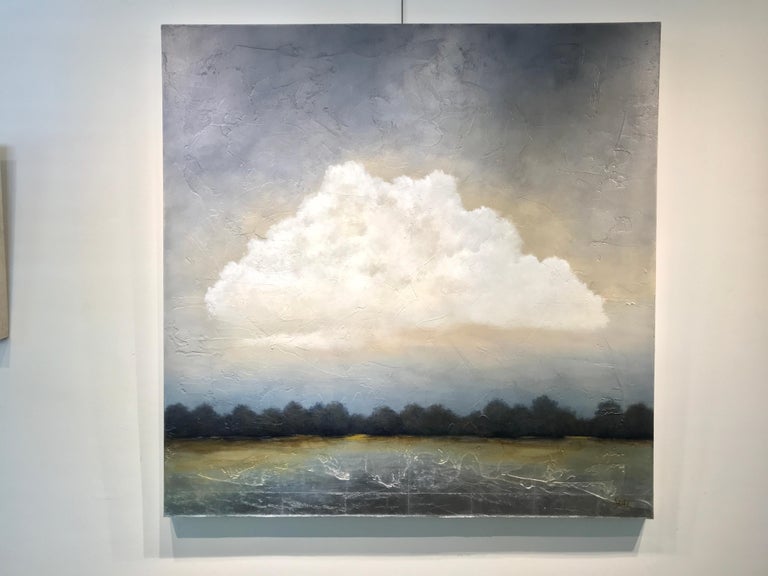 Jim Seitz - Sweet Escape by Jim Seitz, Large Acrylic and Silver Leaf ...