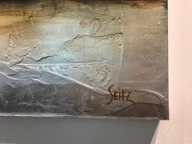 Jim Seitz - Sweet Escape by Jim Seitz, Large Acrylic and Silver Leaf ...