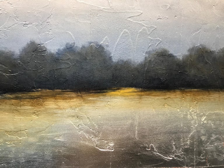 Jim Seitz - Sweet Escape by Jim Seitz, Large Acrylic and Silver Leaf ...