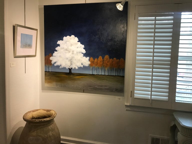Jim Seitz - White as Snow by Jim Seitz, Acrylic and Silver leaf on ...