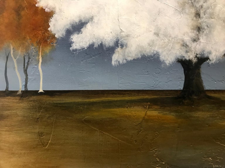 Jim Seitz - White as Snow by Jim Seitz, Acrylic and Silver leaf on ...