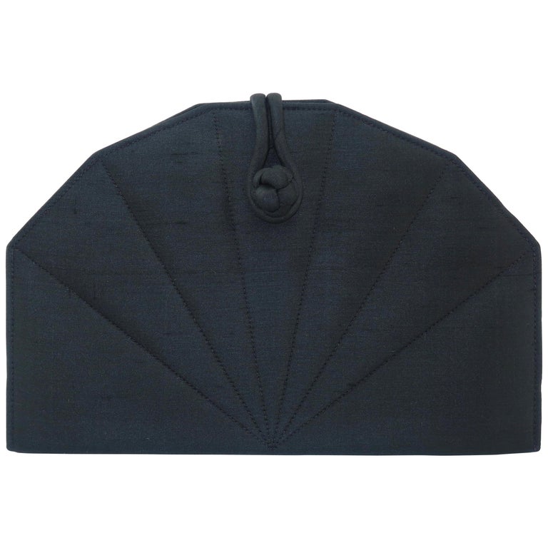 Jim Thompson Black Thai Silk Handbag at 1stDibs | thai silk handbags